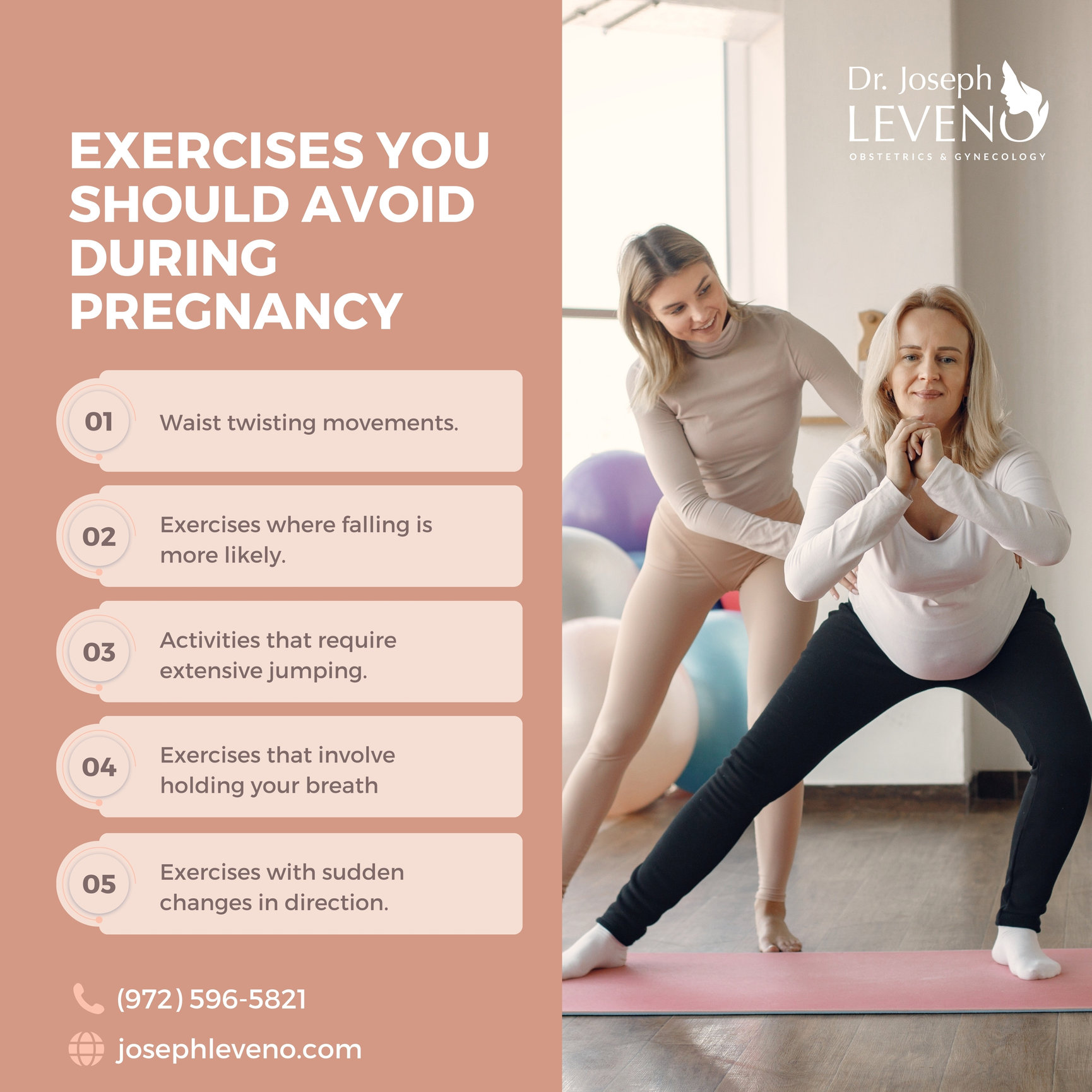 Exercises you should avoid during pregnancy in Plano, Tx - Dr. Joseph Leveno
