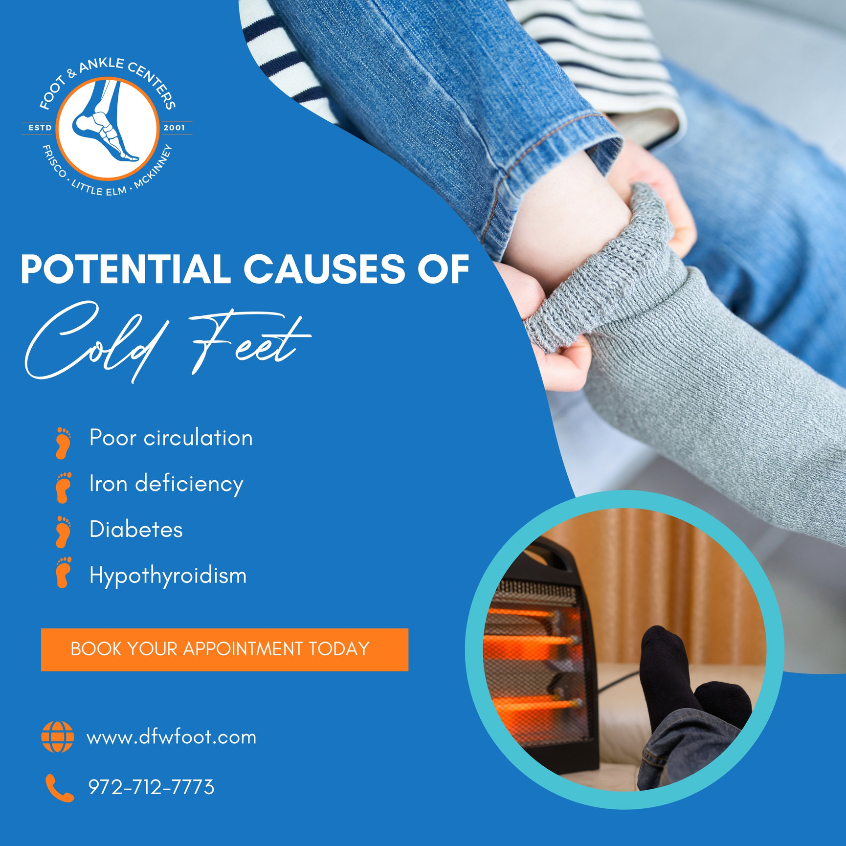 Cold Feet - causes in Frisco, Little Elm, and McKinney - Foot & Ankle ...